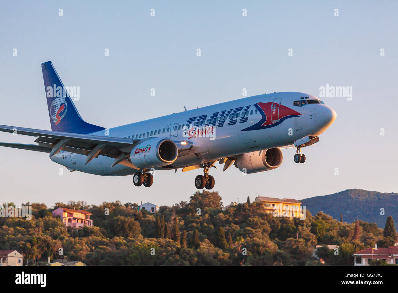 Corfu Airport Runway Aerial High Resolution Stock Photography and ...