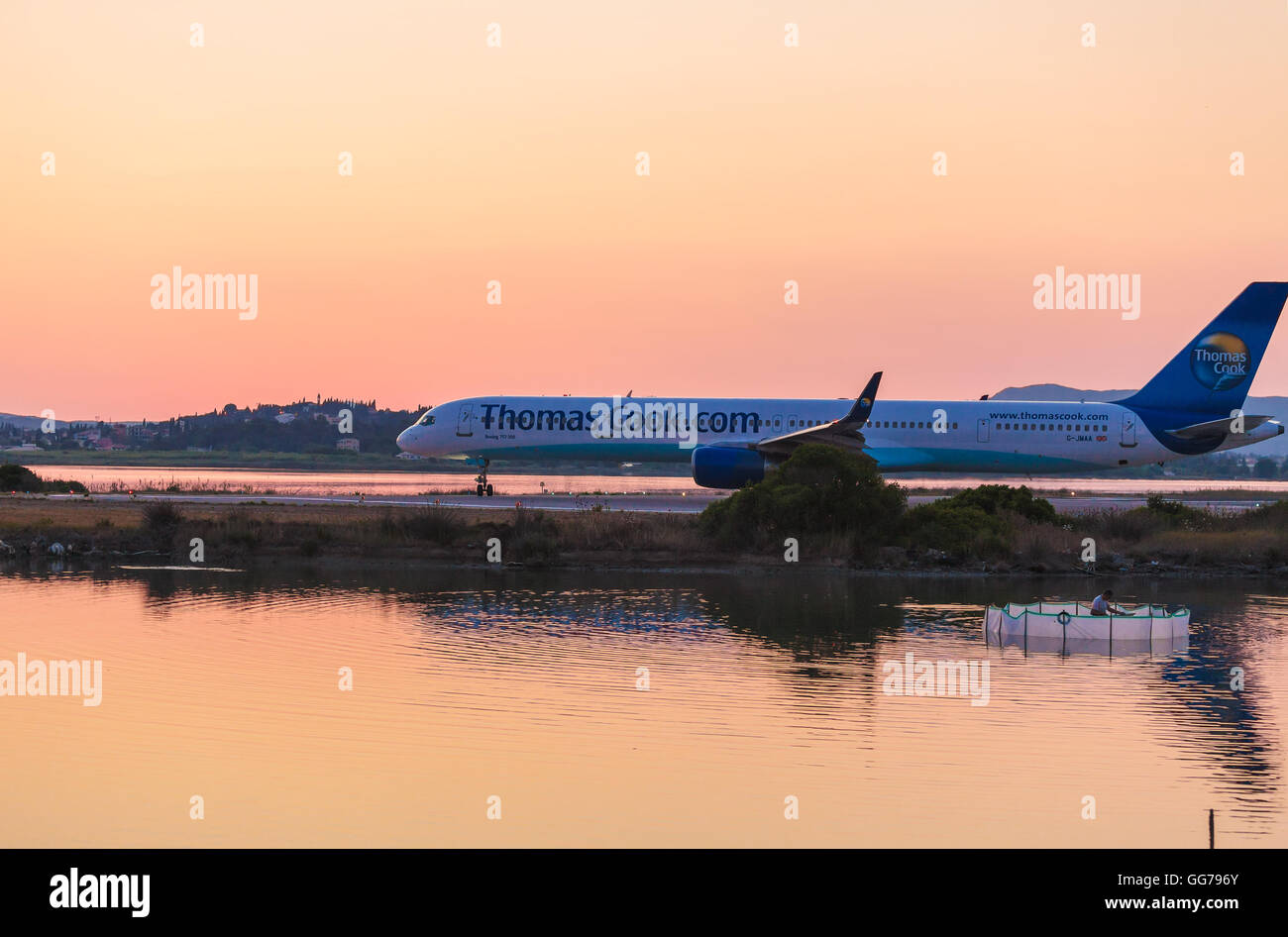 Corfu airport aerial hi-res stock photography and images - Alamy
