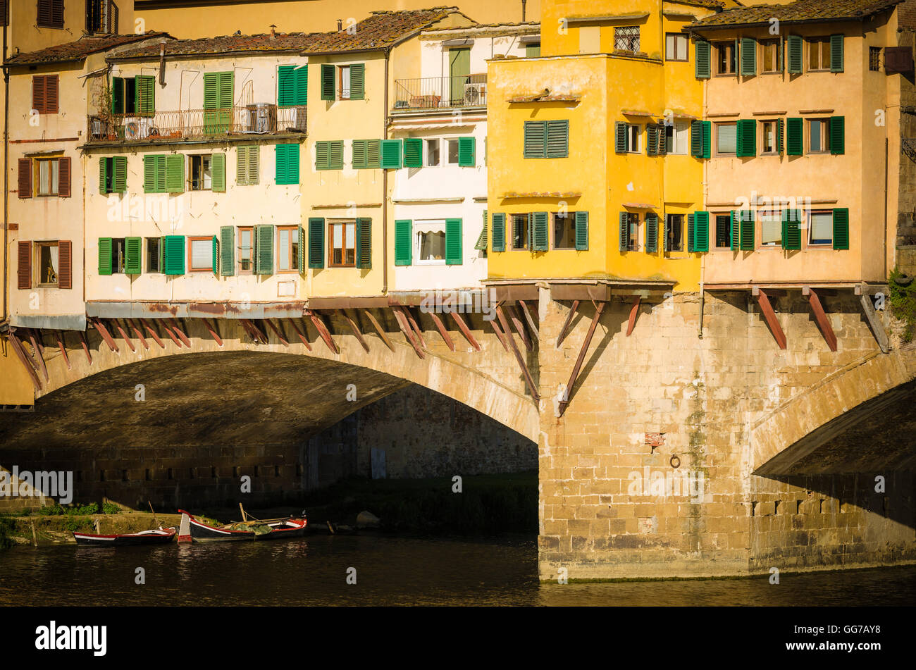 Shop windows and shutters, Ponte Vecchio, Florence, Tuscany, Italy ...