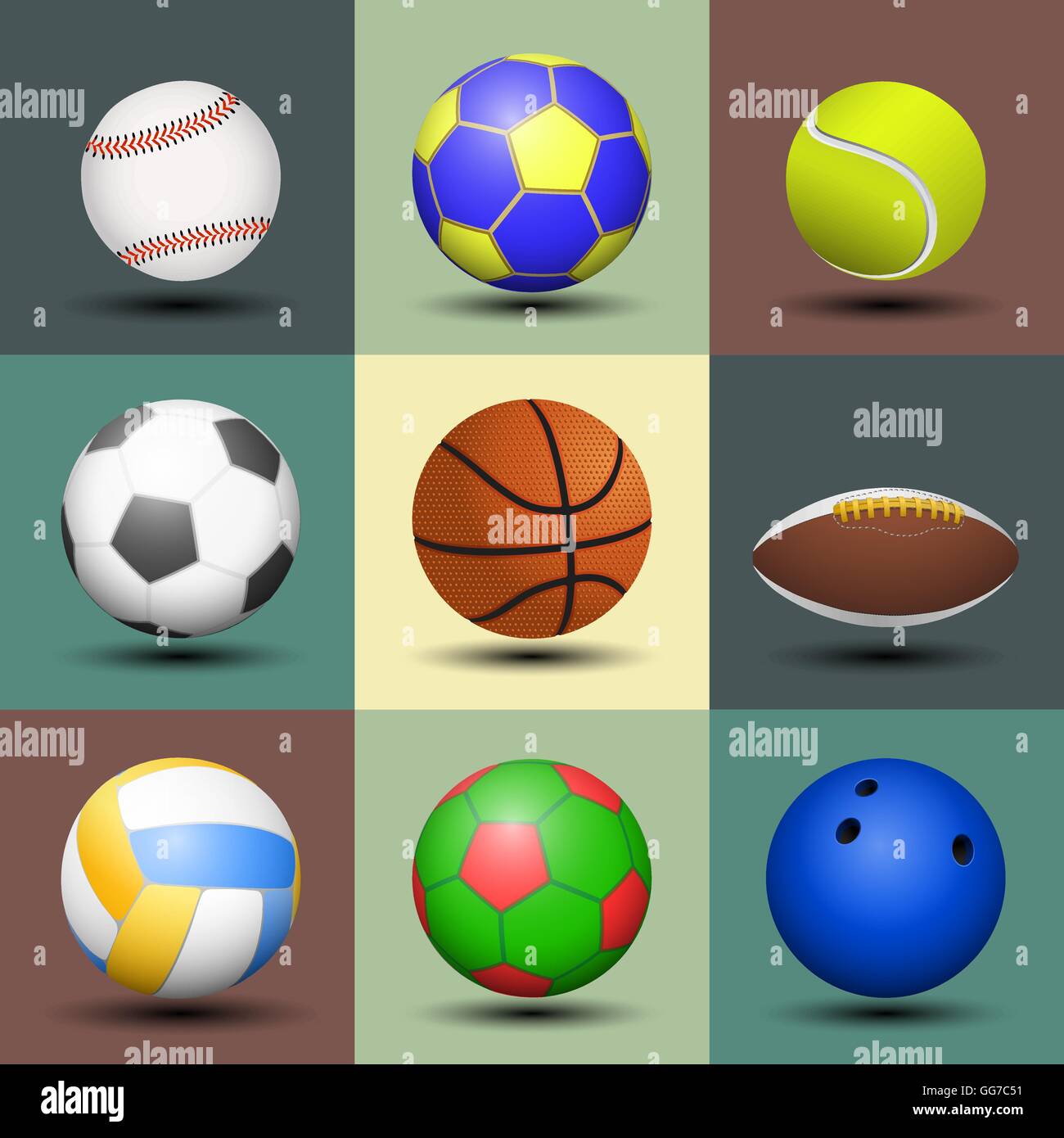Ball set isolated. Vector illustration Stock Vector Image & Art - Alamy