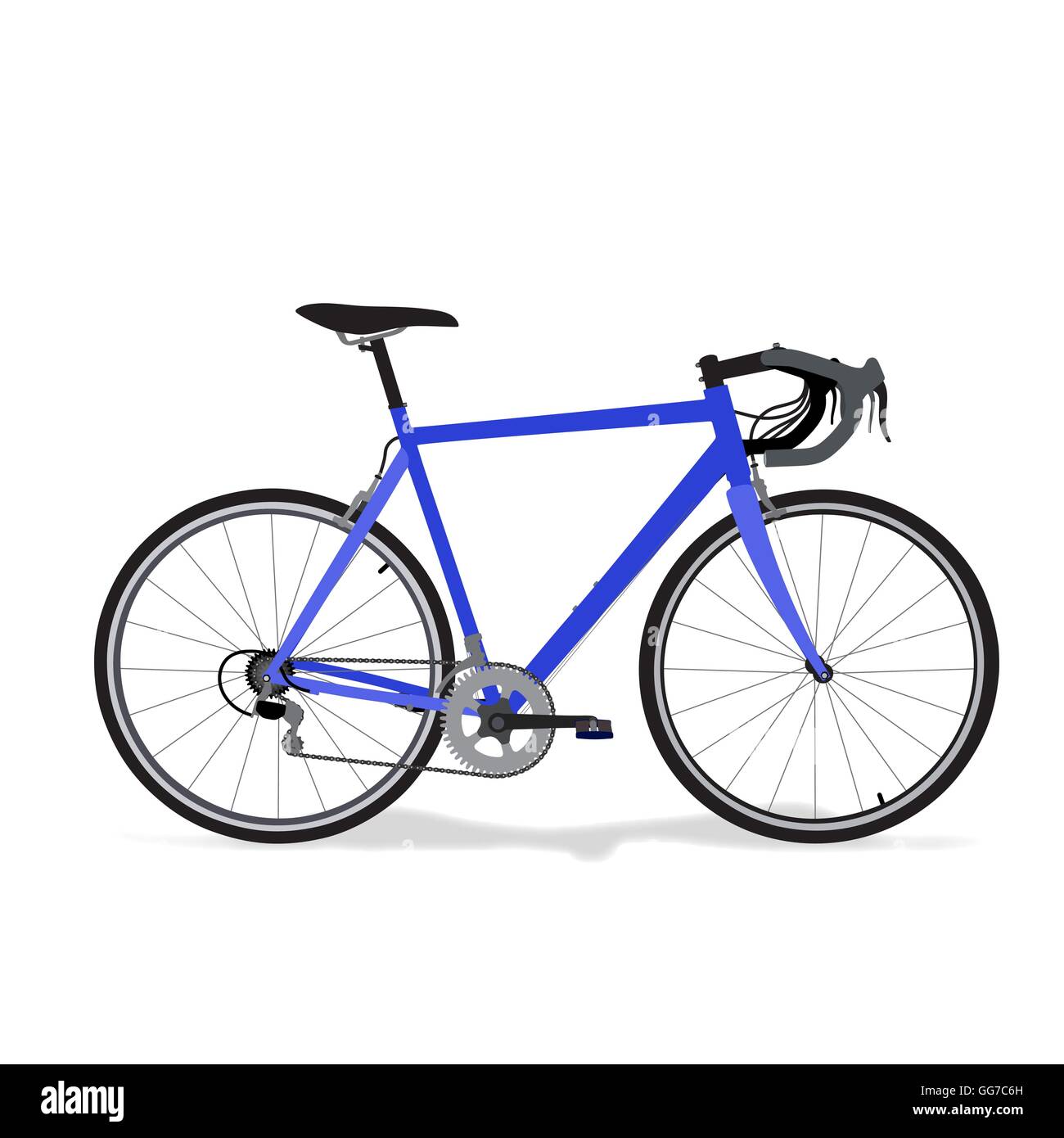 blue bike isolated. Vector illustration Stock Vector Image & Art - Alamy