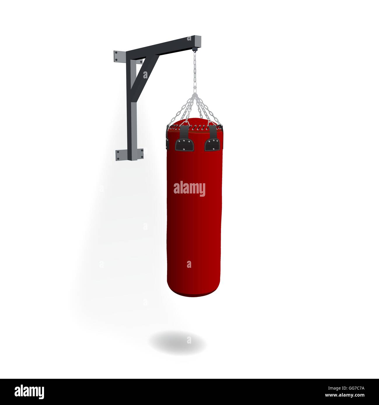 Red boxing bag. Vector illustration Stock Vector Image & Art - Alamy