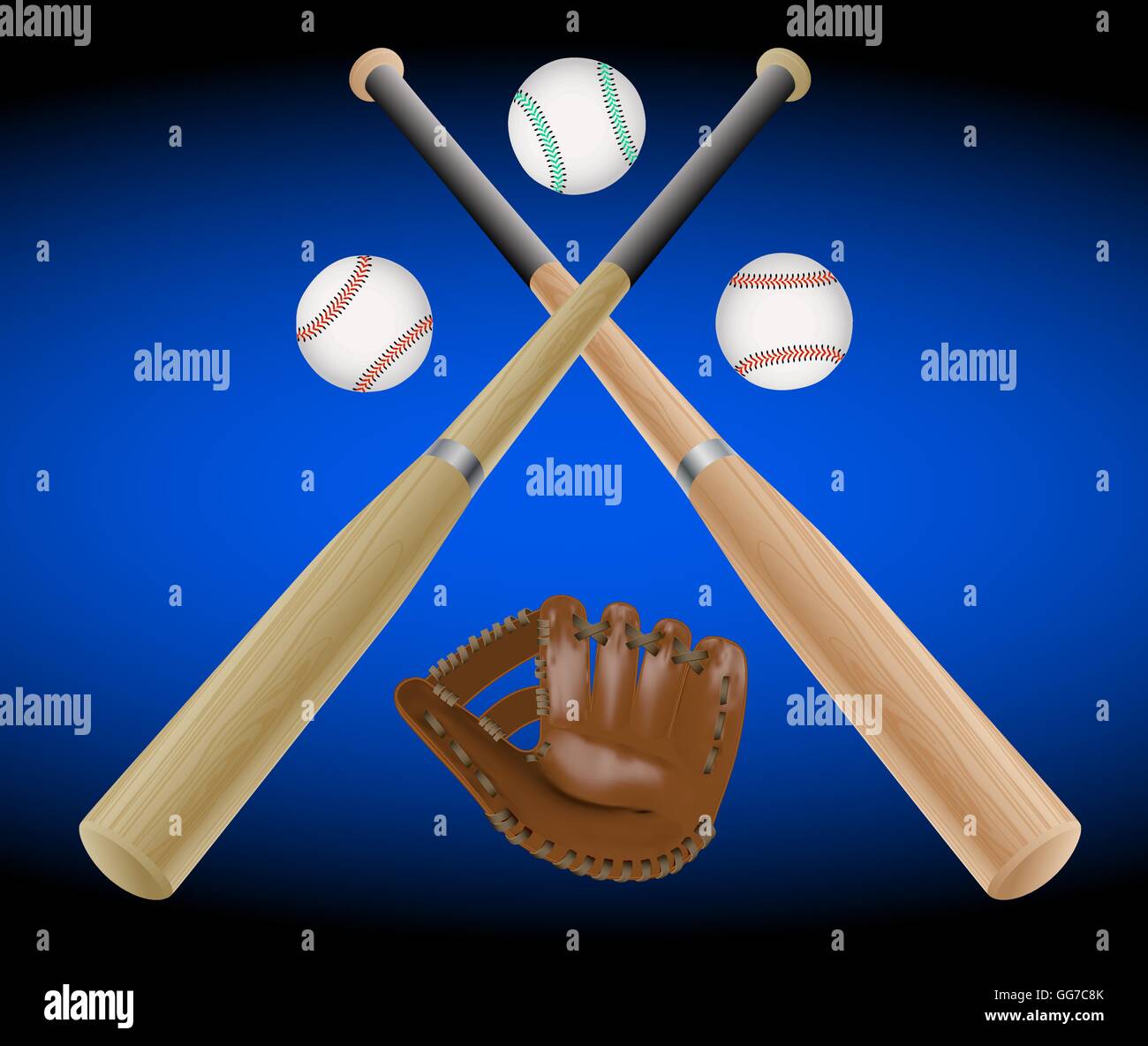 Baseball items isolated. Vector illustration Stock Vector Image & Art ...