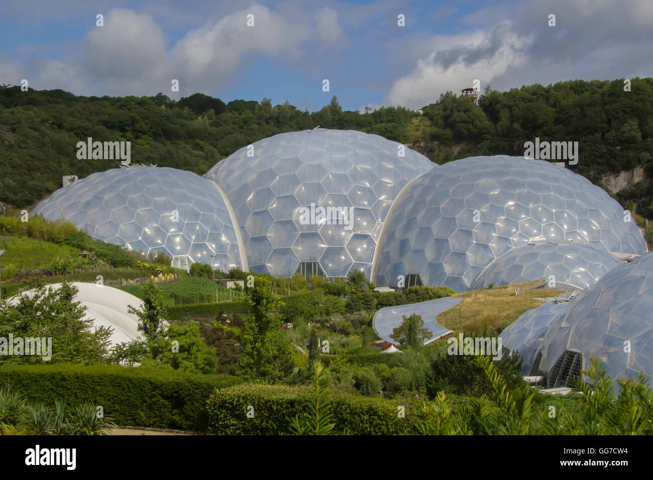 the biome's of the Eden project in cornwall england Stock Photo - Alamy