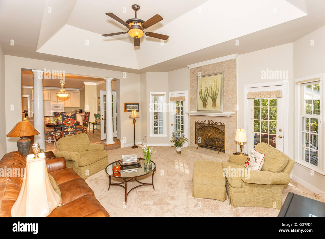 Modern home interior Stock Photo - Alamy