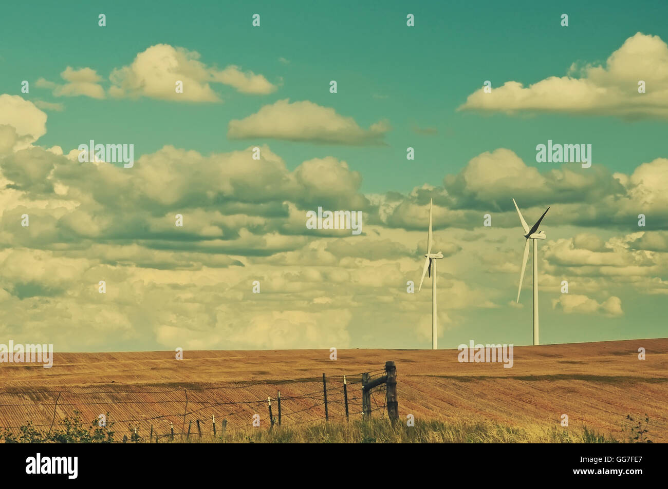 Farm crops wind turbines hi-res stock photography and images - Alamy