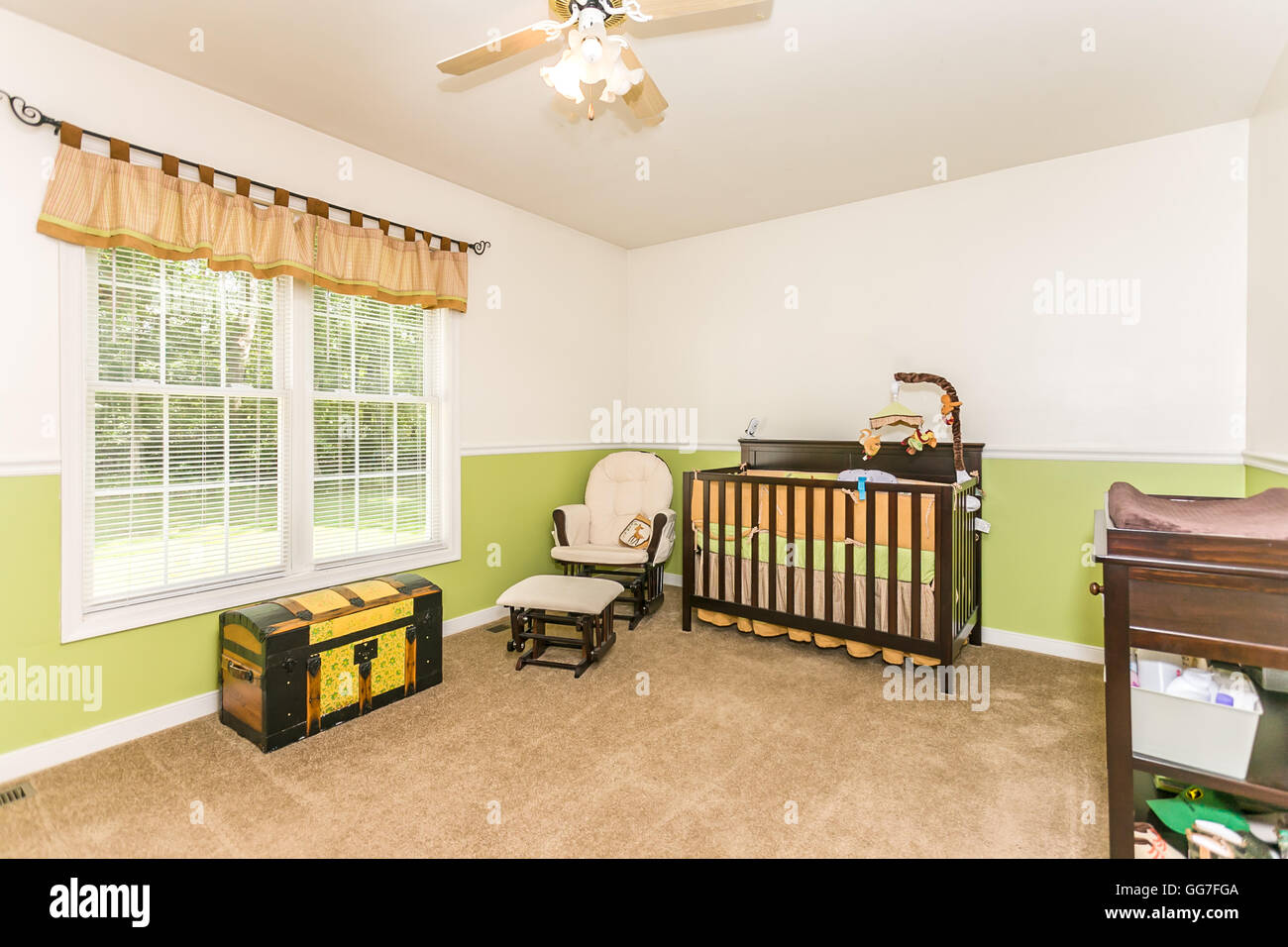 Modern home interior of a typical North American home Stock Photo - Alamy