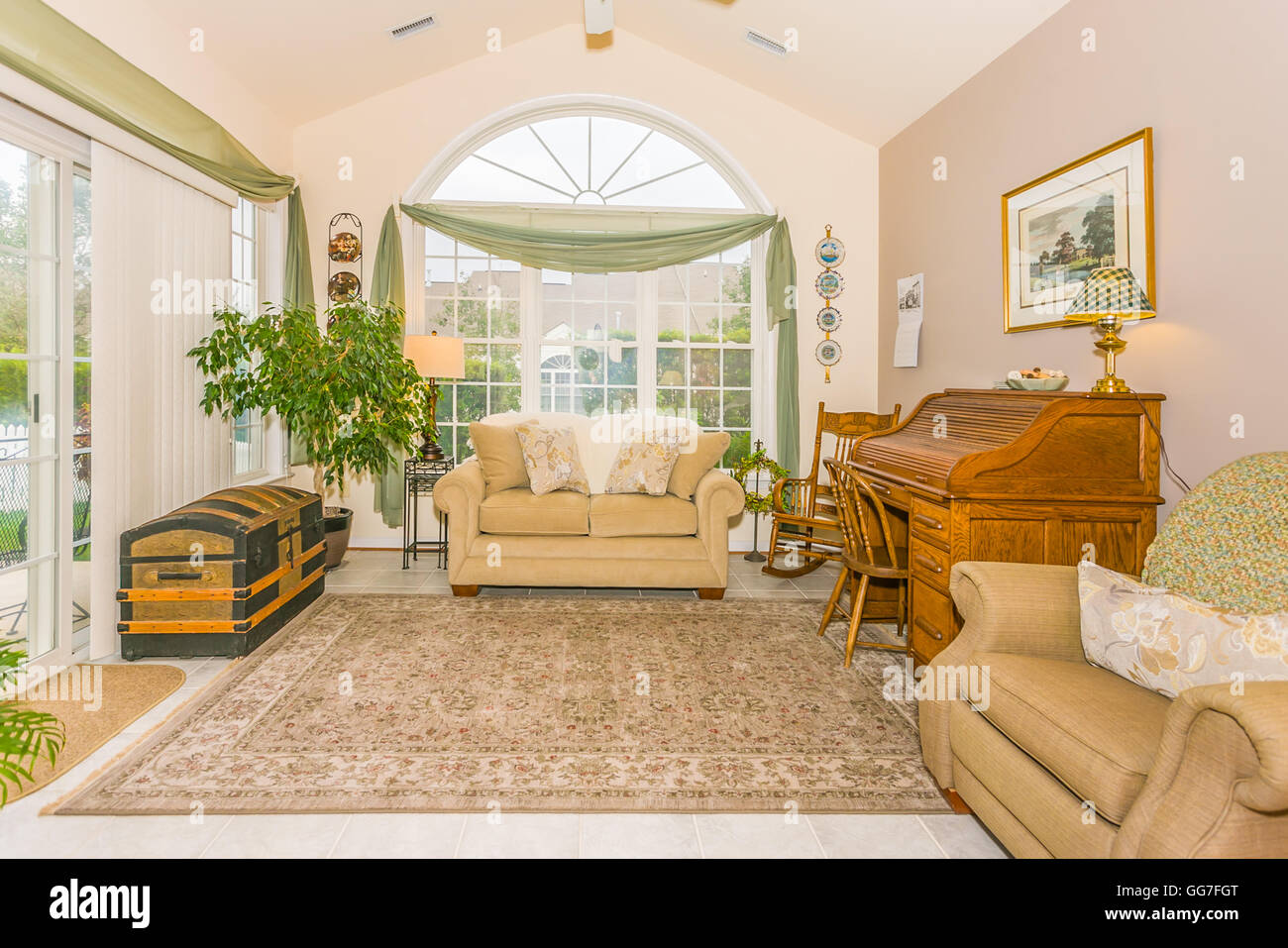 Modern home interior of a typical North American home Stock Photo - Alamy