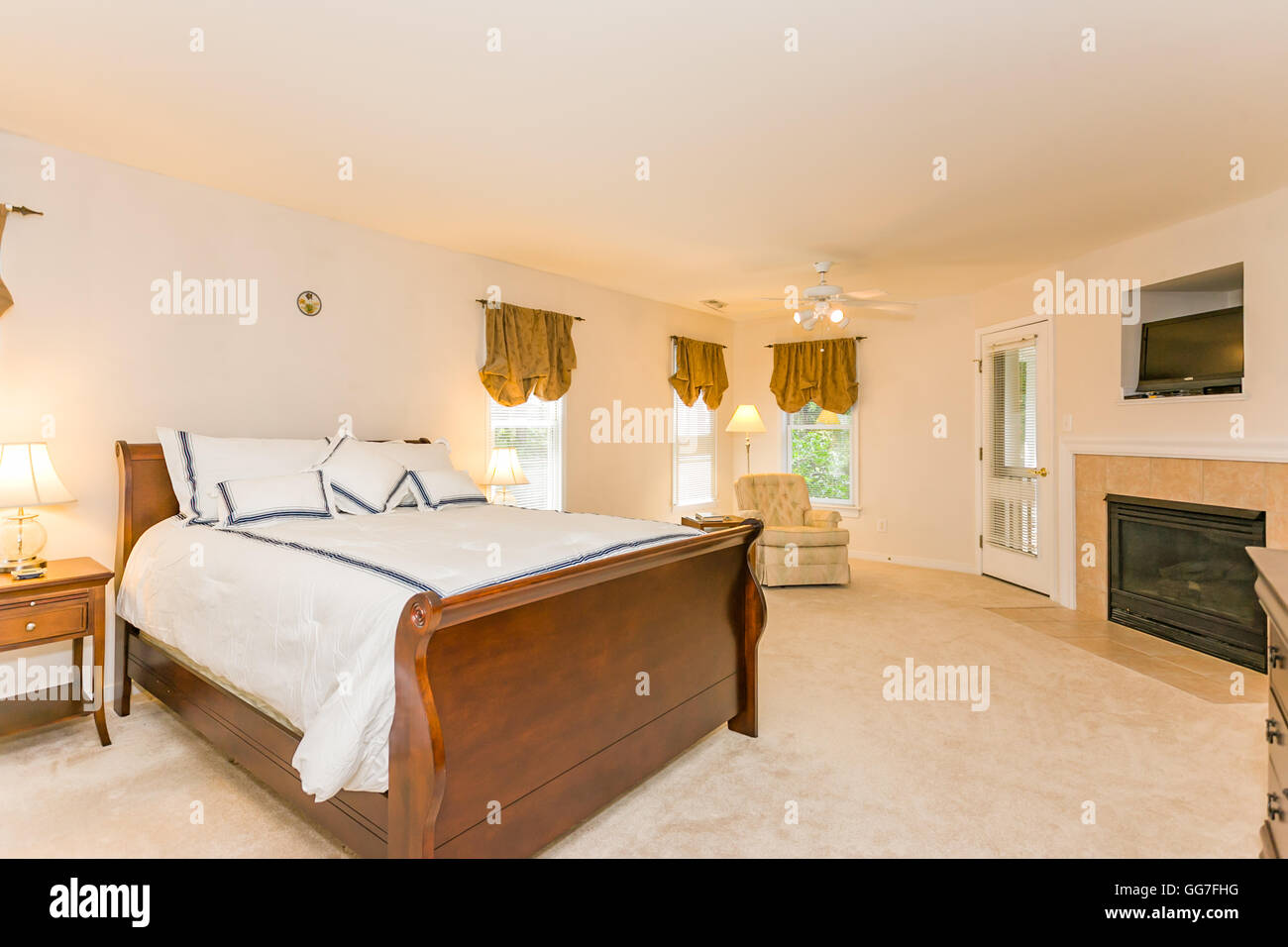 Modern home interior of a typical North American home Stock Photo - Alamy