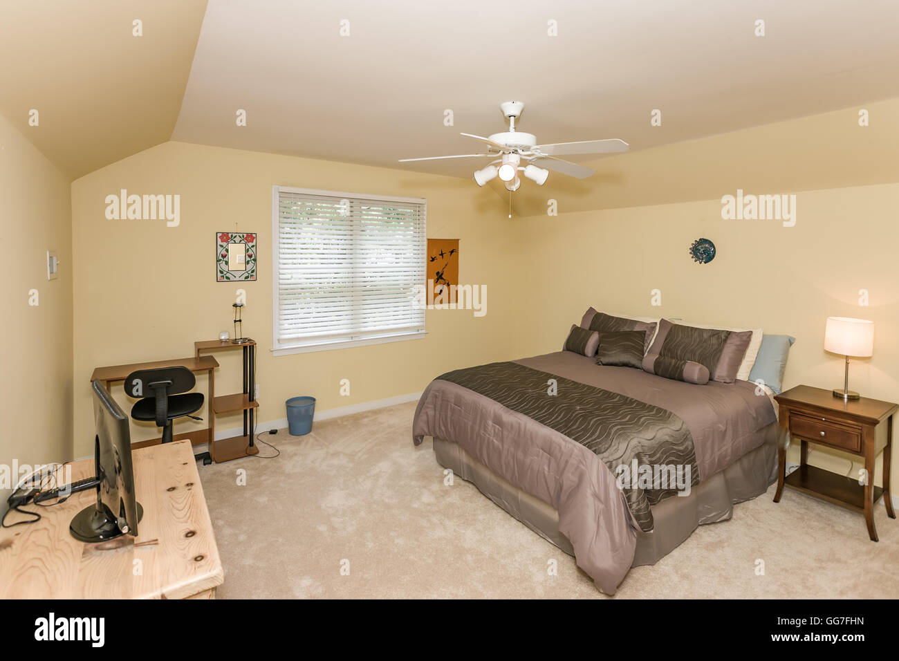 Modern home interior of a typical North American home Stock Photo - Alamy