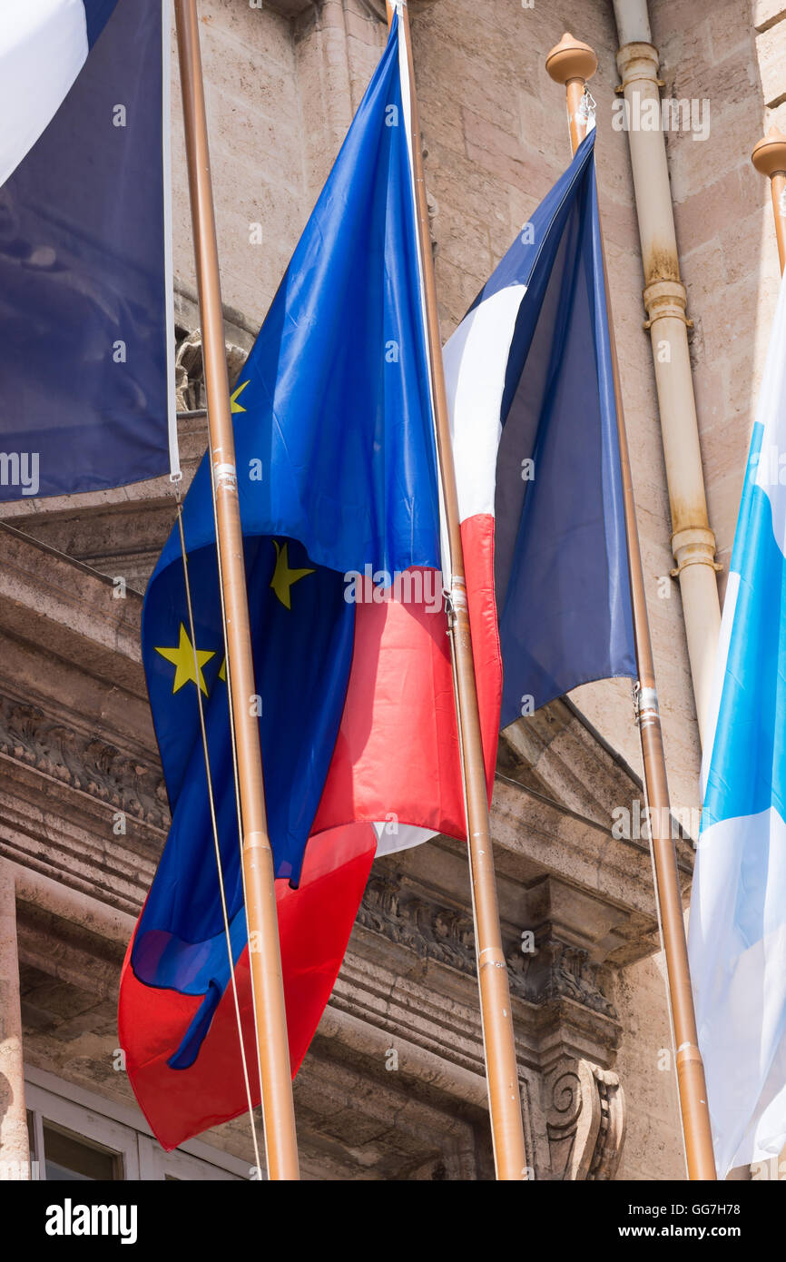Marseille flags hi-res stock photography and images - Alamy