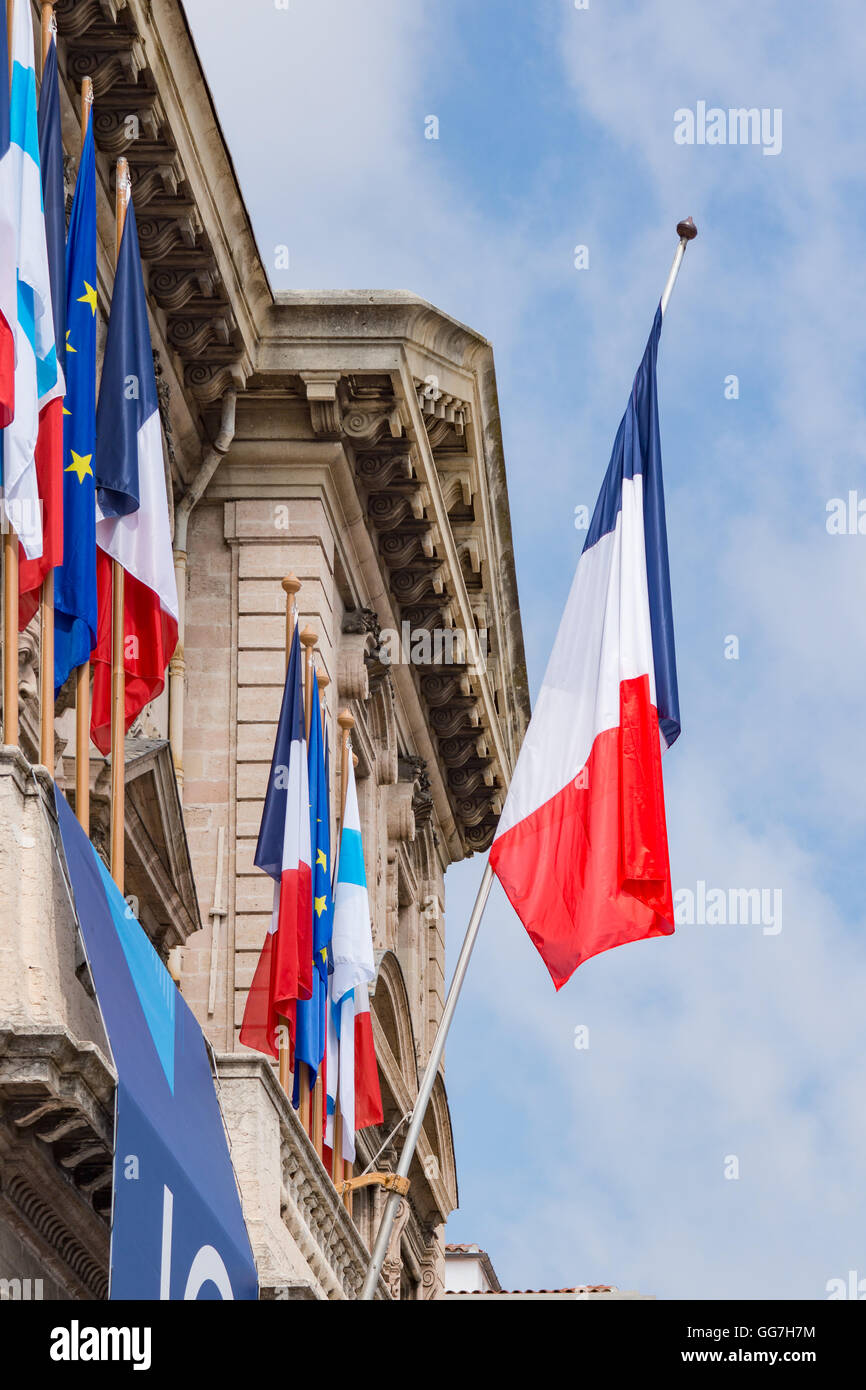 Marseille flag hi-res stock photography and images - Alamy