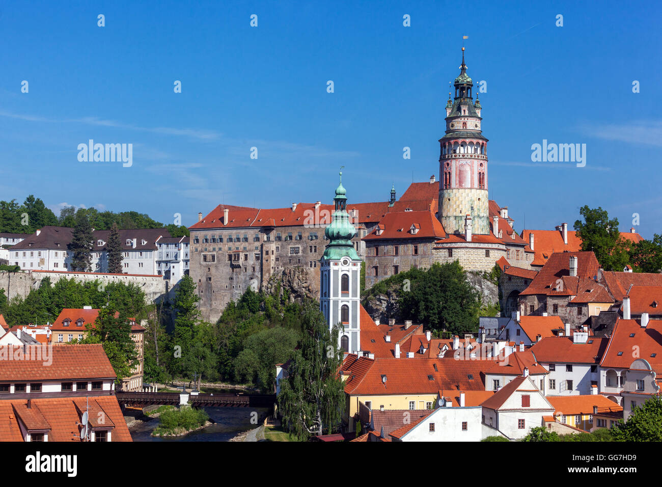 Cesky Krumlov Castle, UNESCO World Heritage Site, Medieval town, Czech ...