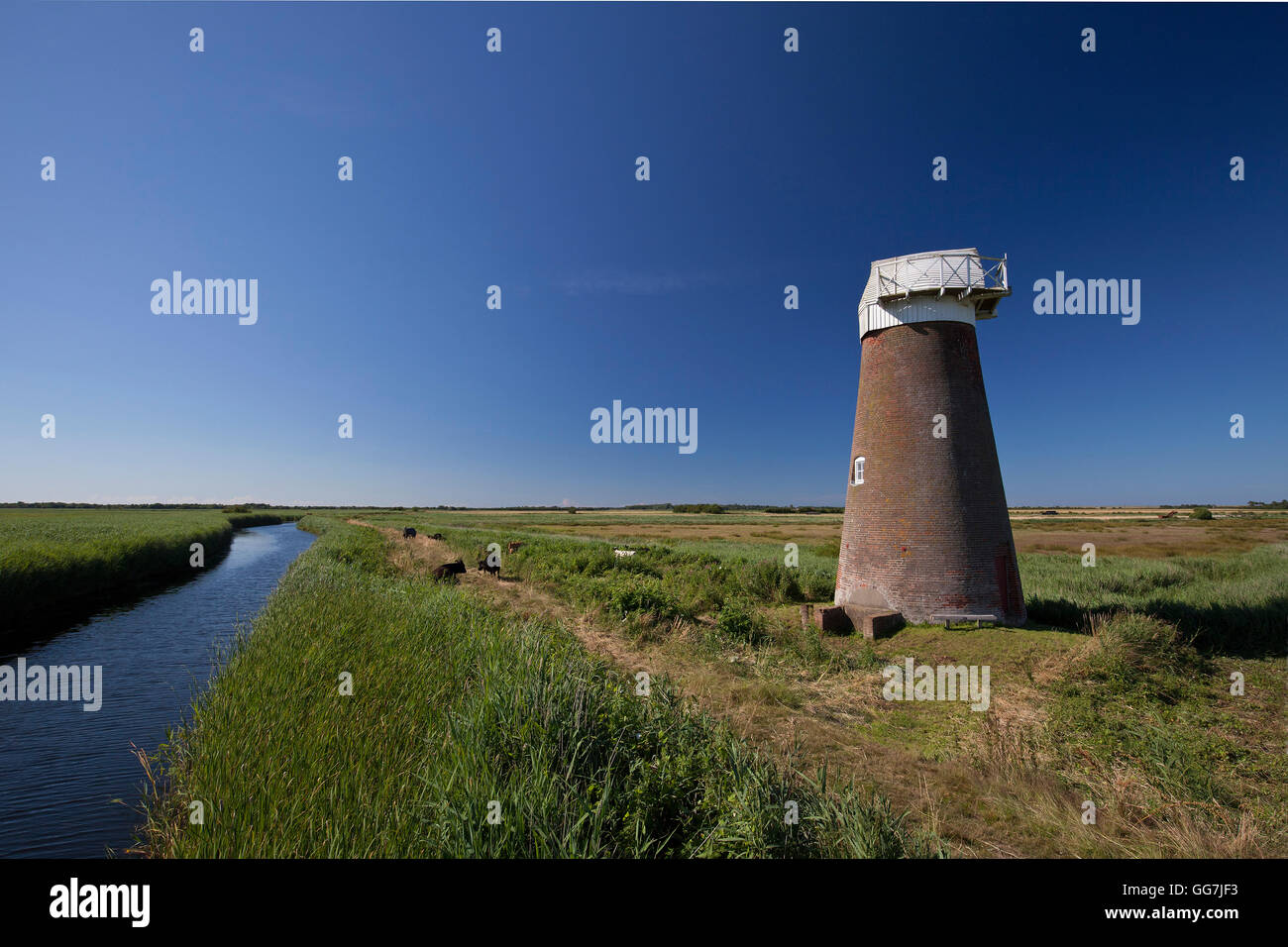 West Marsh Drainage Mill at West Somerton, Norfolk Stock Photo - Alamy