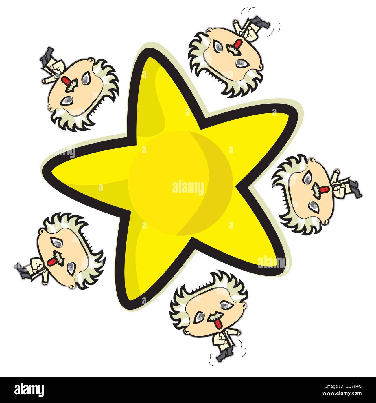 Albert einstein cartoon hi-res stock photography and images - Alamy