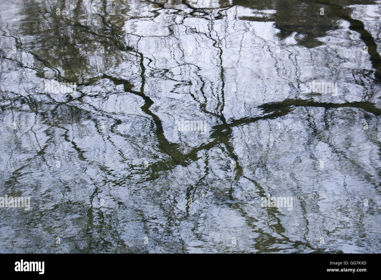 Reflections in the water surface as a background Stock Photo - Alamy