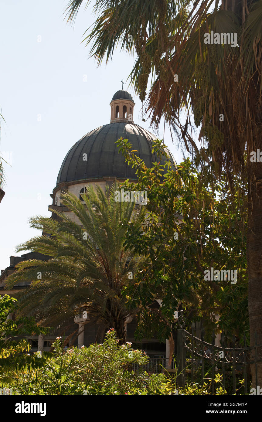 Israel: the Chapel at Mount of the Beatitudes, a Roman Catholic church ...