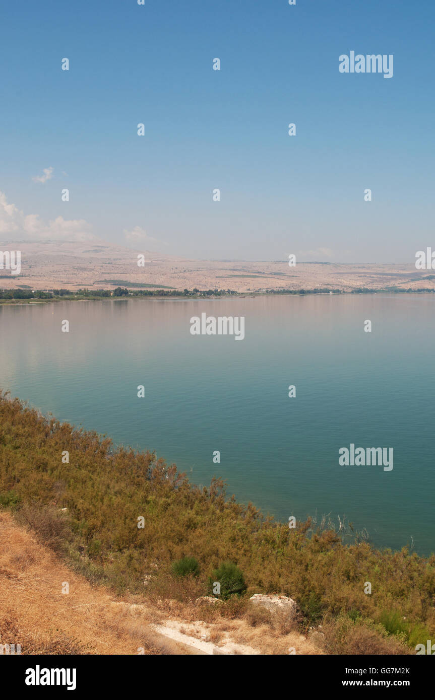 Israel: Lake Tiberias (the Sea of Galilee), the lowest freshwater lake ...