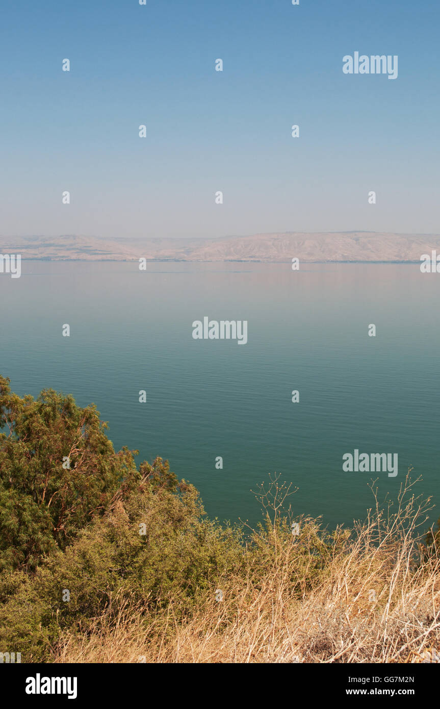 Israel: Lake Tiberias (the Sea of Galilee), the lowest freshwater lake ...