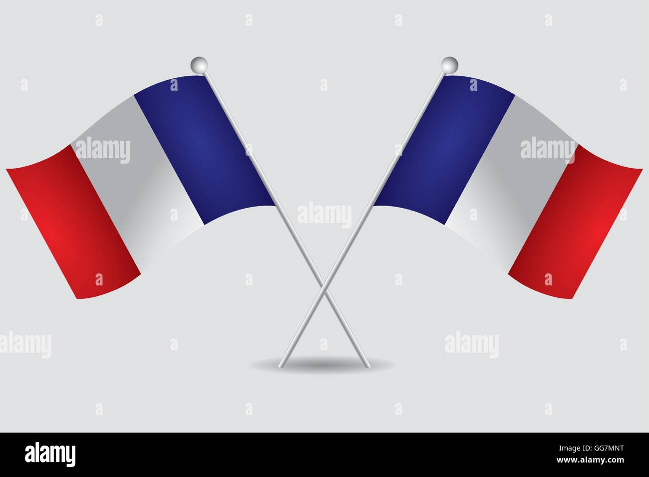 a pair of french flags in grey background Stock Vector Image & Art - Alamy