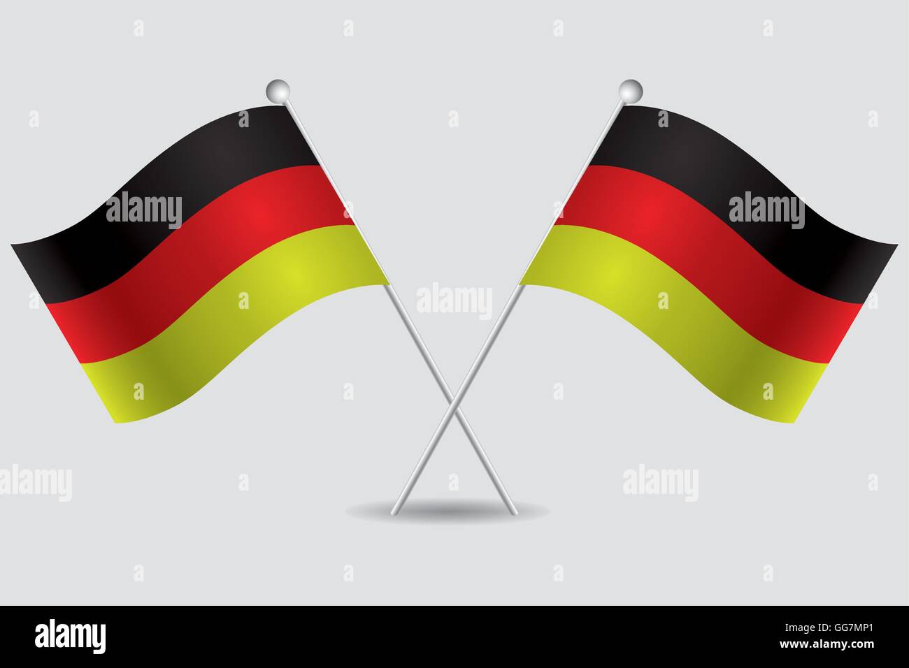 a pair of german flags in grey background Stock Vector Image & Art - Alamy