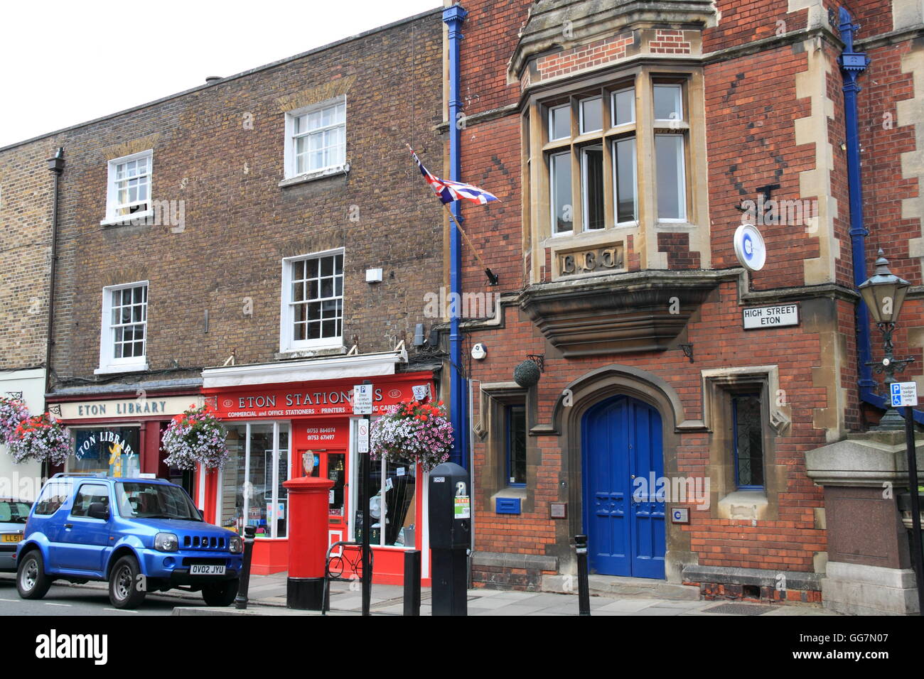Eton Public Library and Eton Stationers, High Street, Eton, Berkshire ...
