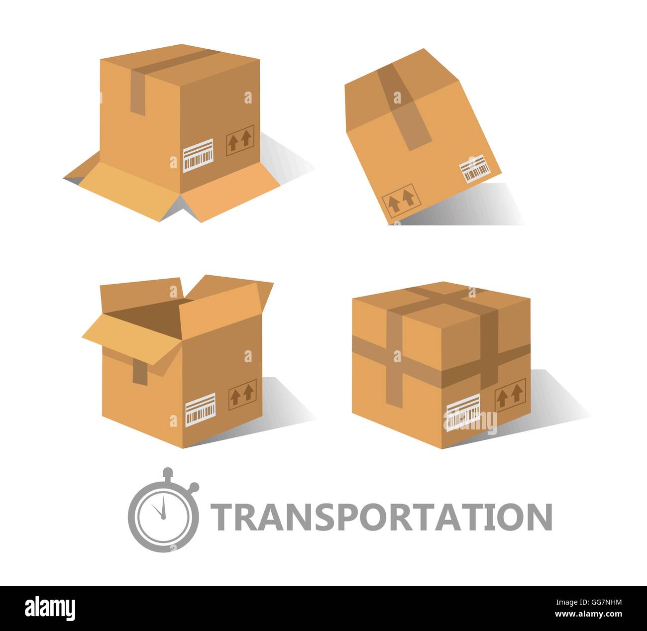 Boxes storage storing Stock Vector Images - Alamy