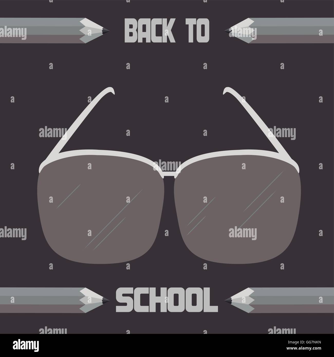 a grey background with text and glasses Stock Vector Image & Art - Alamy