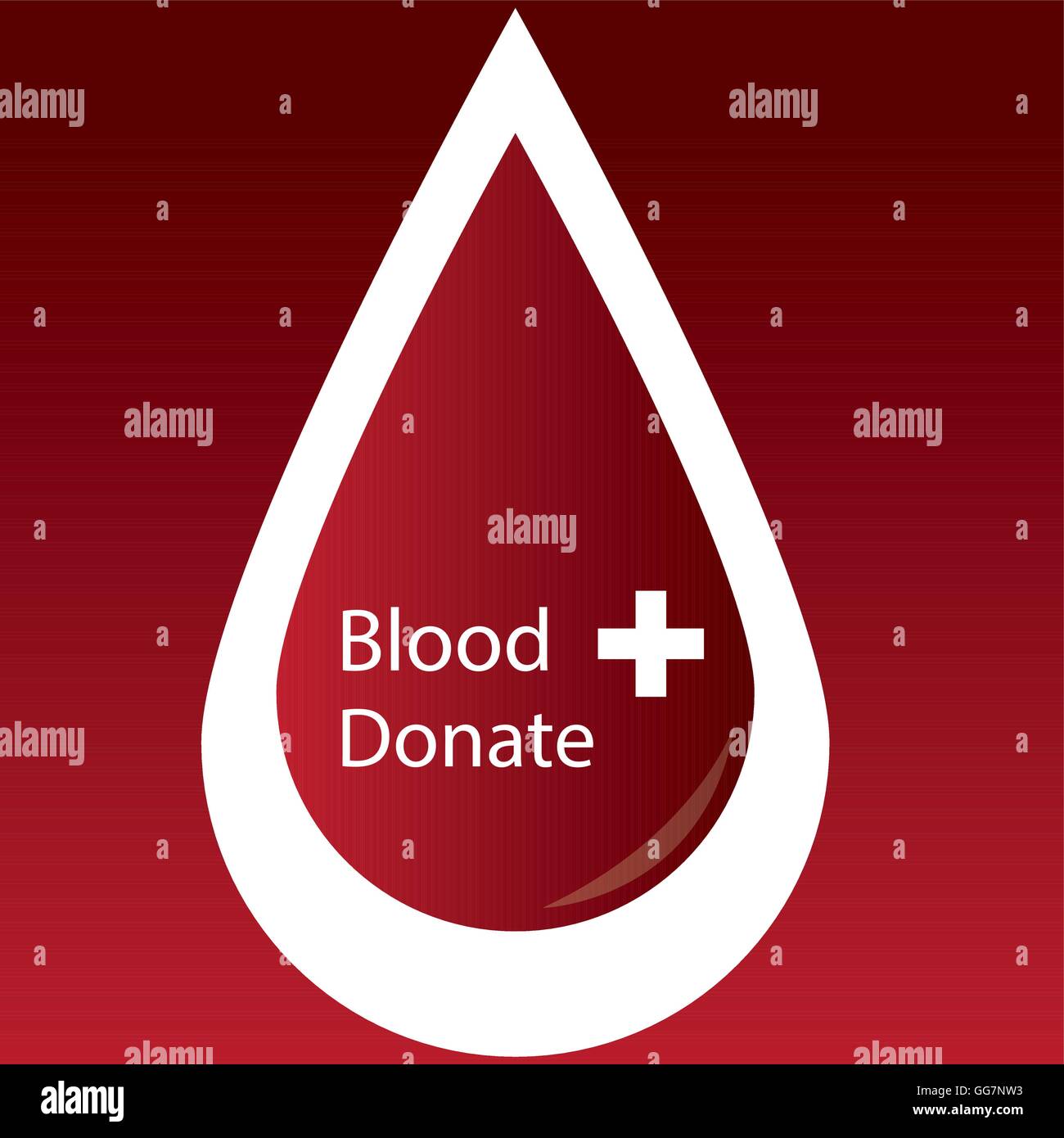 a red background with an isolated blood drop and text Stock Vector ...