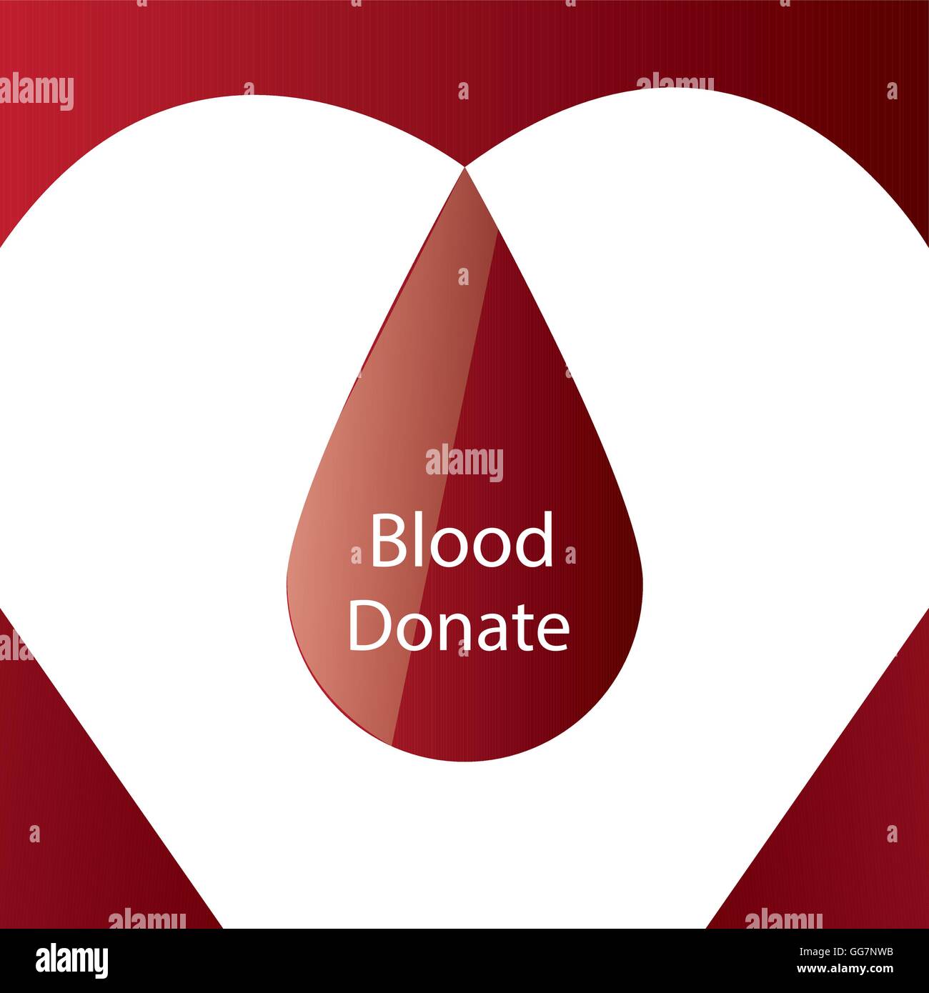 an isolated blood of drop with text on a heart Stock Vector Image & Art ...