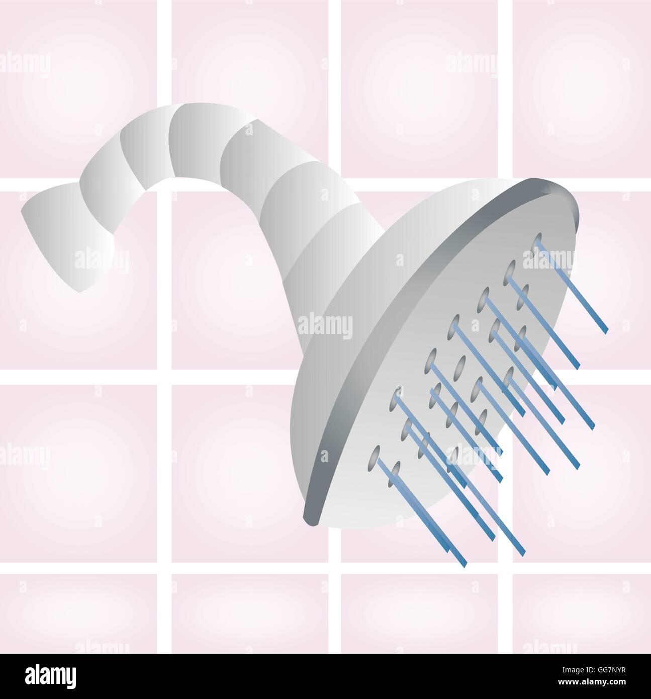 an isolated shower on a colored background Stock Vector Image & Art - Alamy