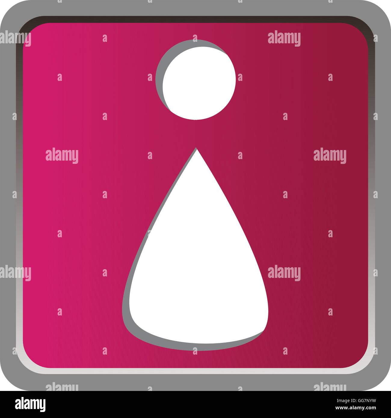a colored bathroom signal with a white silhouette of a woman Stock ...