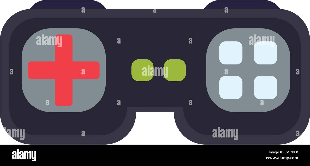 control pixel video game play icon. Vector graphic Stock Vector Image ...