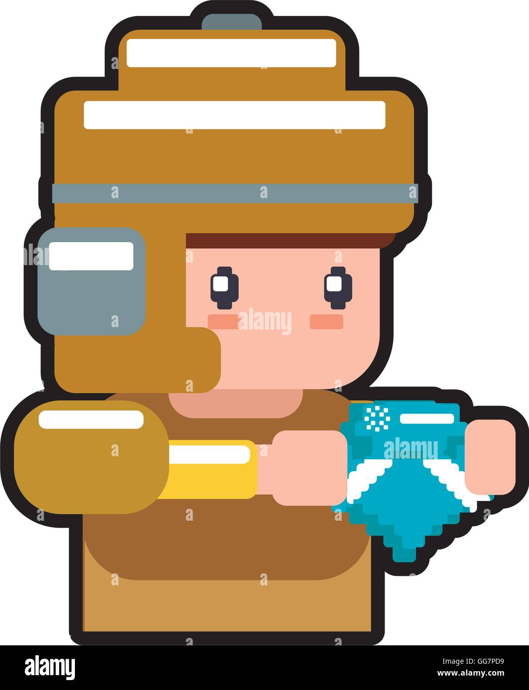 soldier male pixel video game play icon Stock Vector Image & Art - Alamy