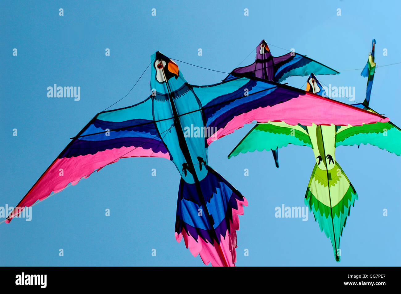 3 kites sky hi-res stock photography and images - Alamy