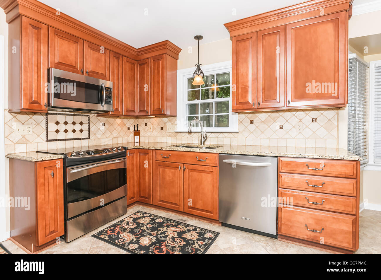 Modern kitchen typical of a North American home Stock Photo - Alamy