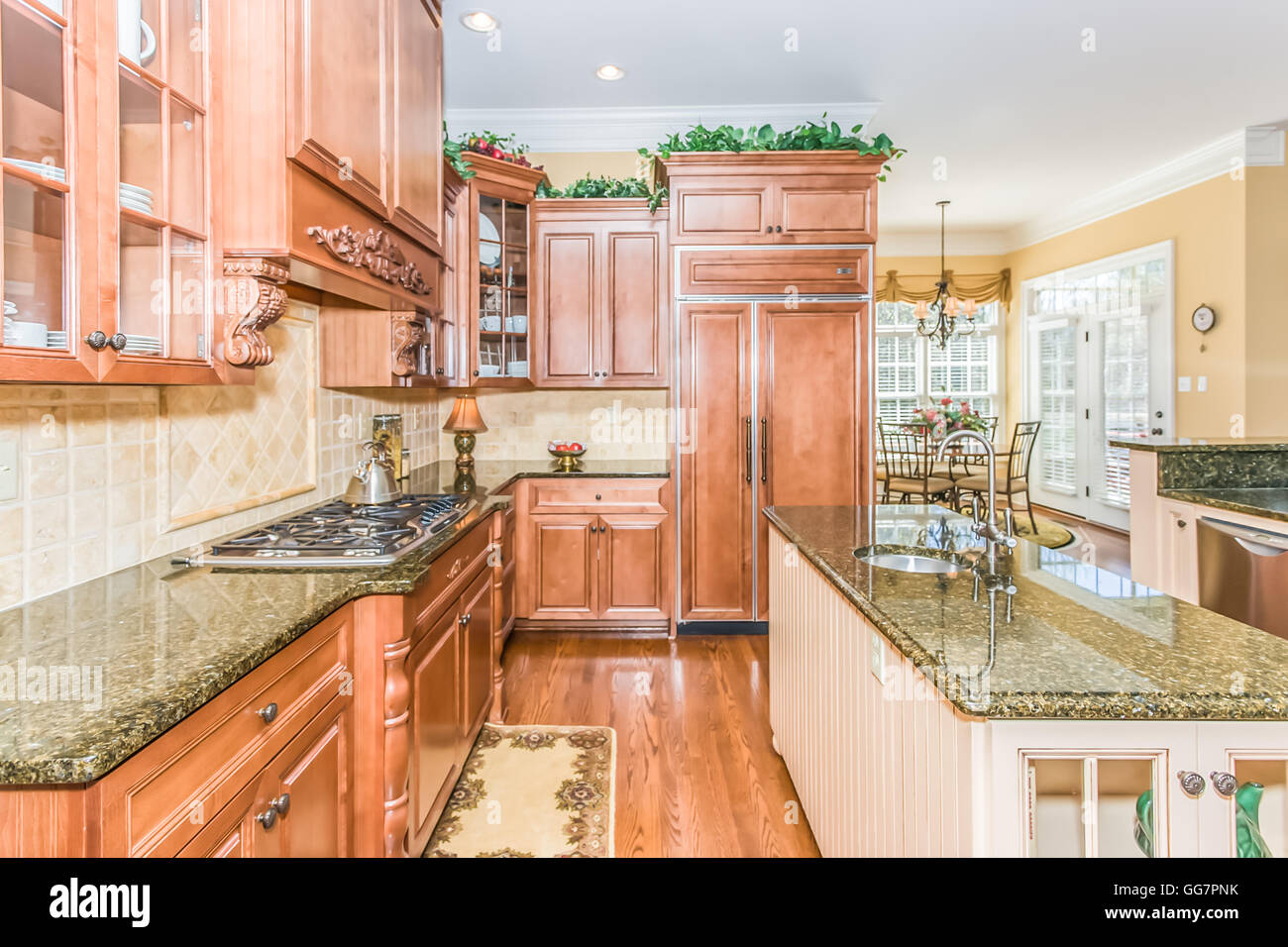 Modern kitchen typical of a North American home Stock Photo - Alamy