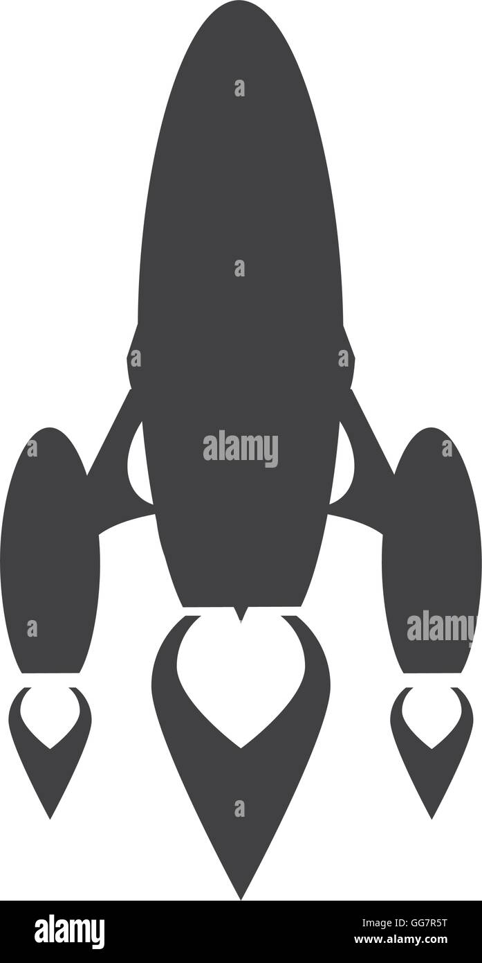rocket spaceship science vehicle icon. Vector graphic Stock Vector ...