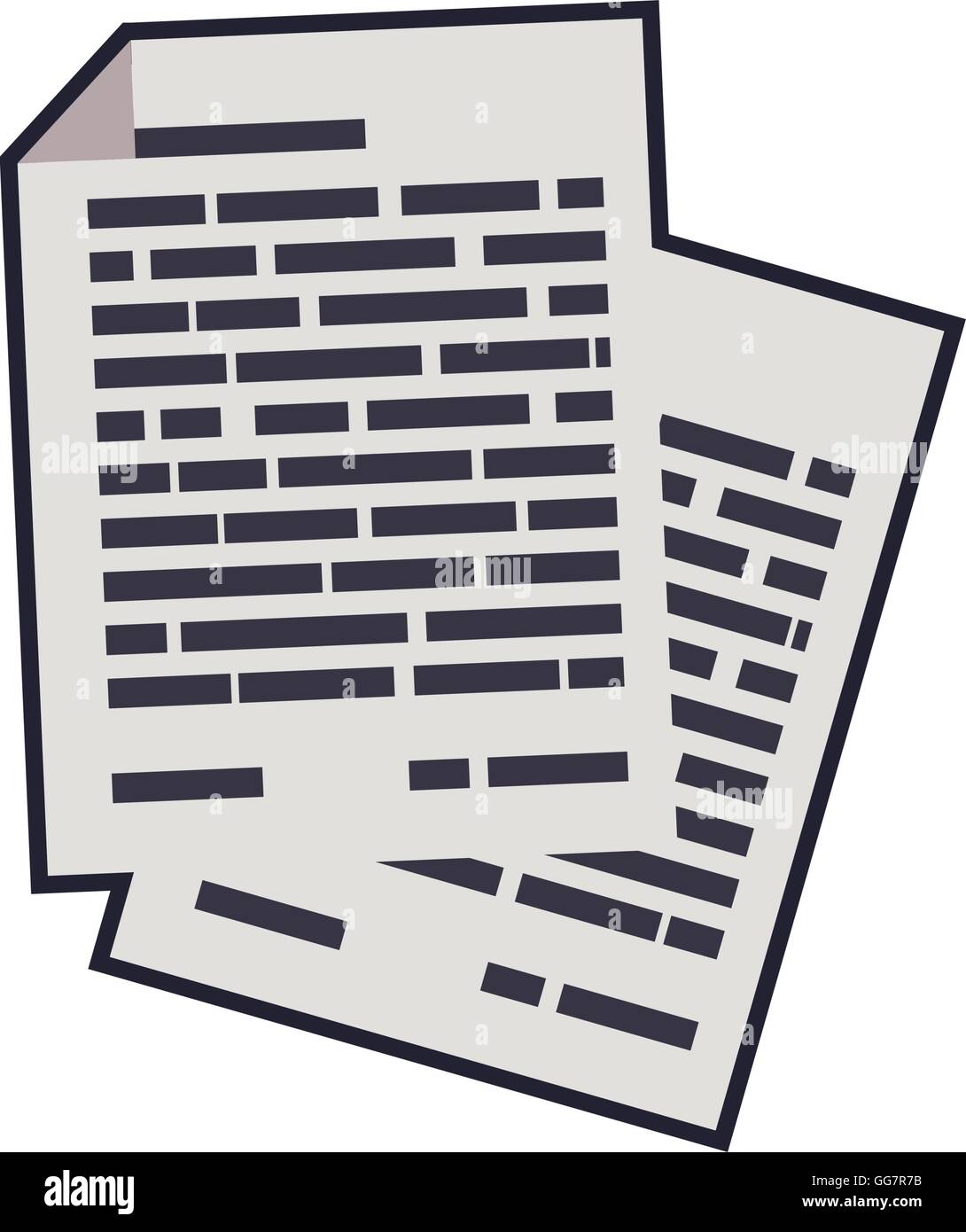 Document information data paper icon. Vector graphic Stock Vector Image ...