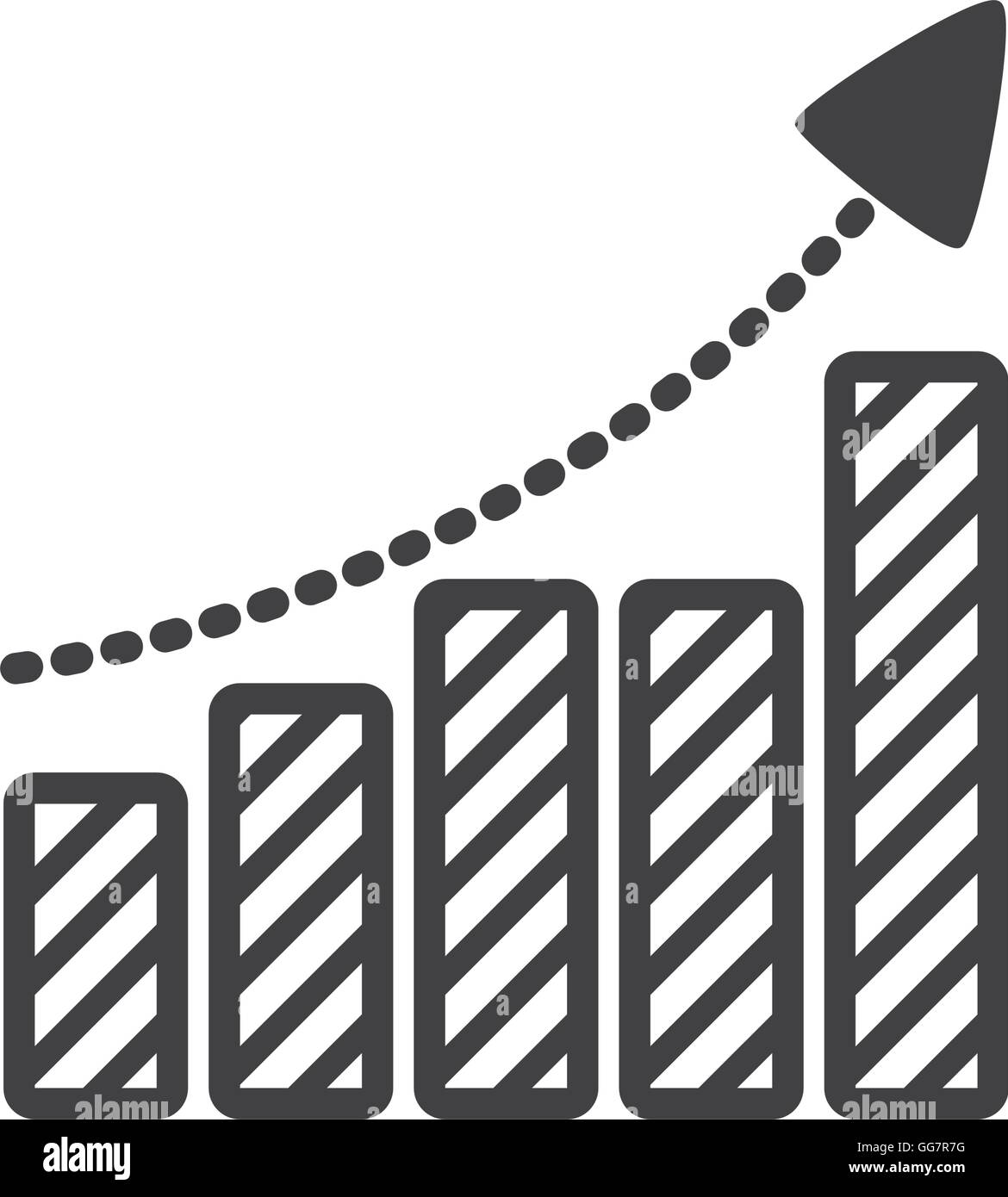 Bars arrow infographic icon. Vector graphic Stock Vector Image & Art ...