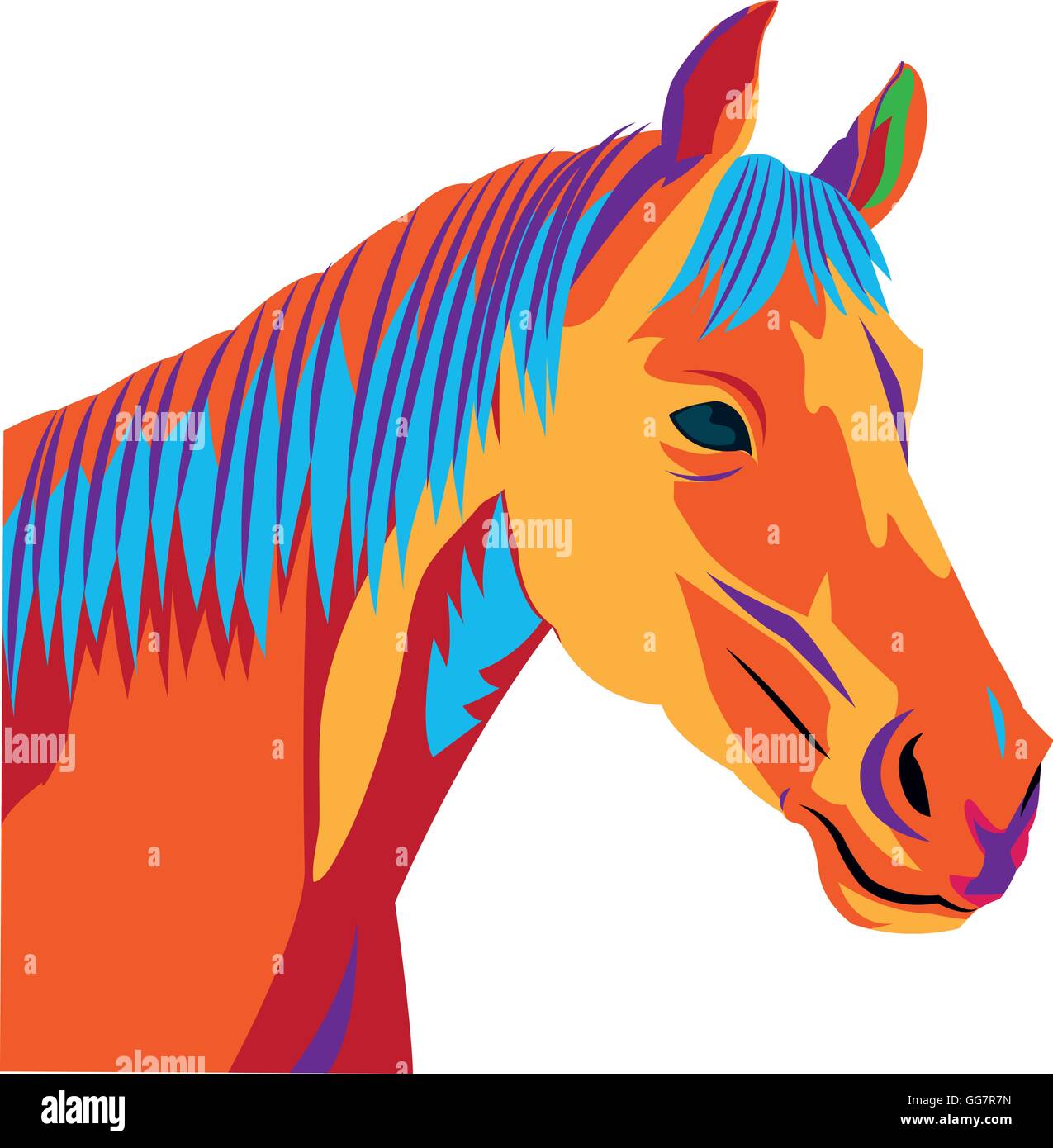 Engraving realistic horse hi-res stock photography and images - Alamy