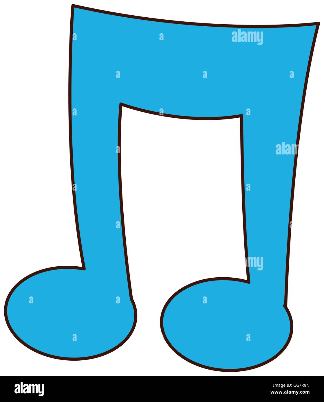 cartoon music note icon Stock Vector Image & Art - Alamy