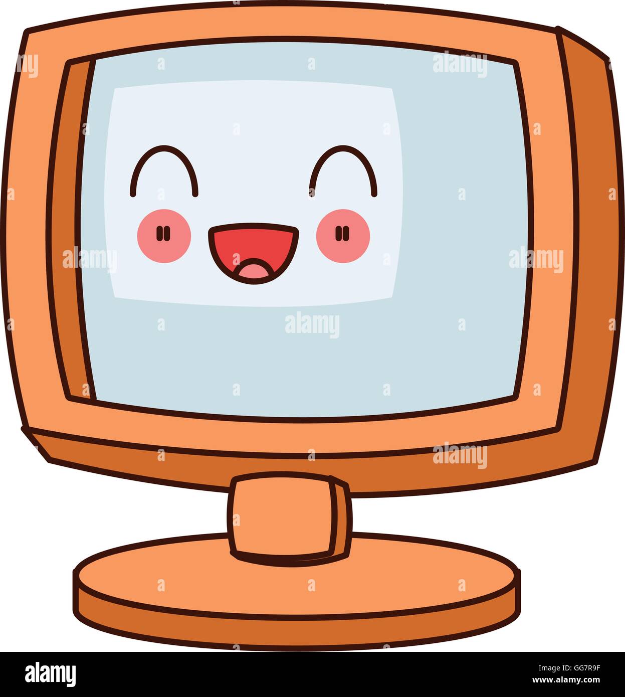 kawaii computer icon Stock Vector Image & Art - Alamy