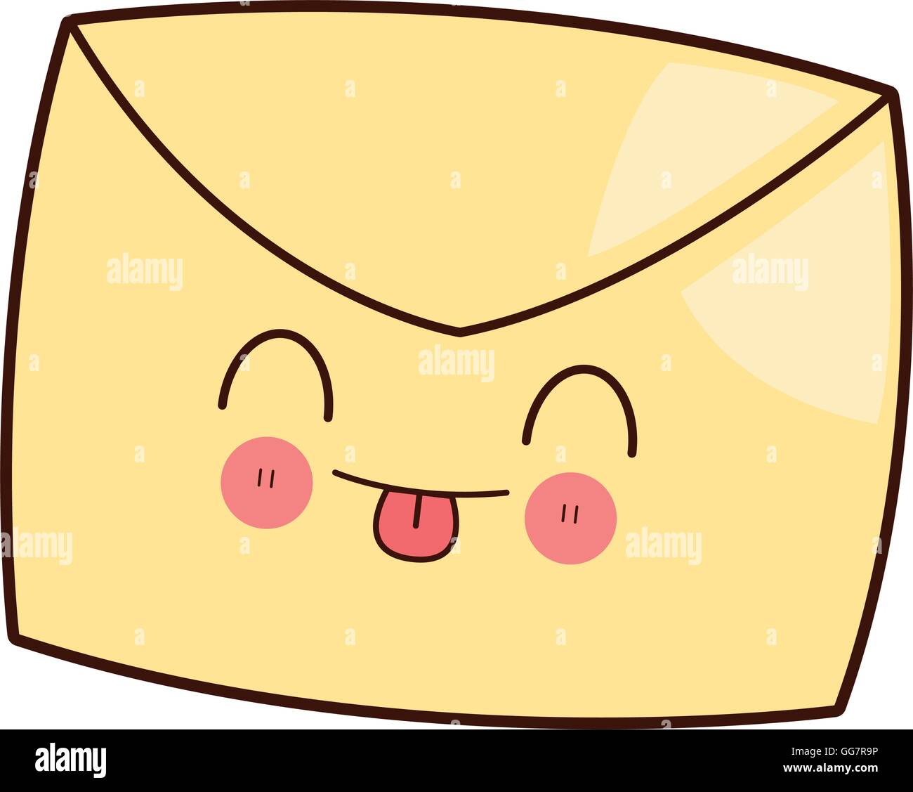 kawaii envelope icon Stock Vector Image & Art - Alamy