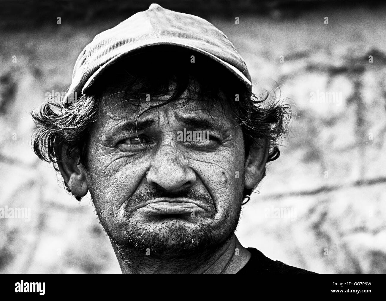 Sad Homeless Man High Resolution Stock Photography and Images - Alamy