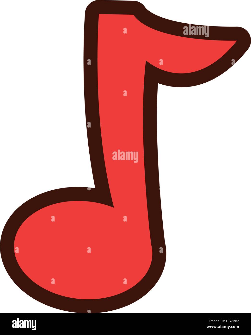 cartoon music note icon Stock Vector Image & Art - Alamy