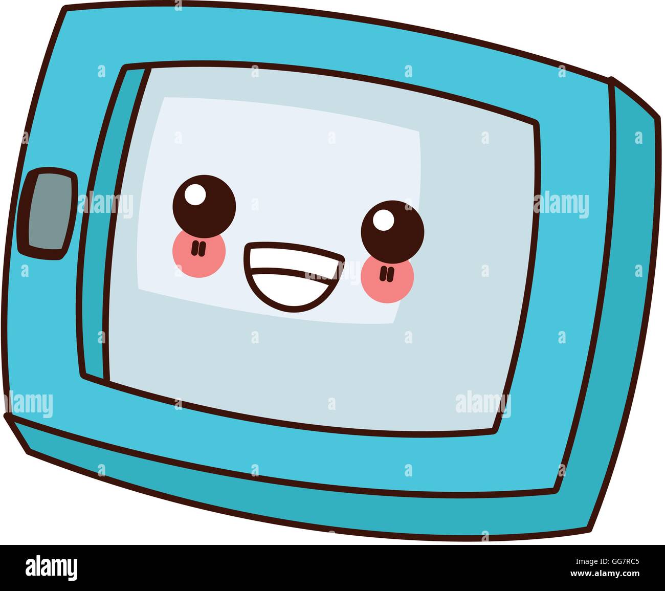 kawaii cellphone with buttons icon Stock Vector Image & Art - Alamy
