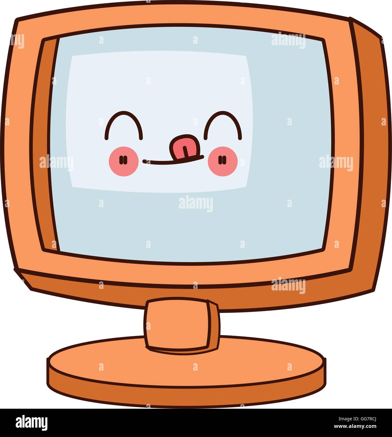 kawaii computer icon Stock Vector Image & Art - Alamy