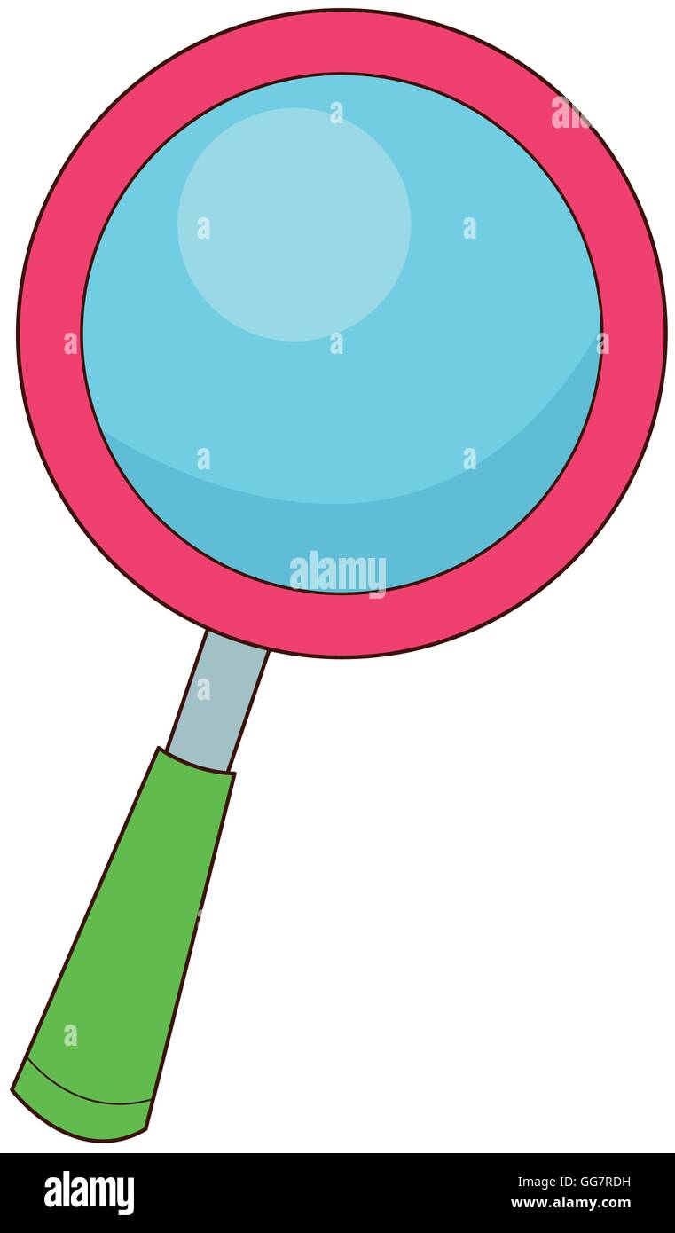cartoon magnifying glass icon Stock Vector Image & Art - Alamy
