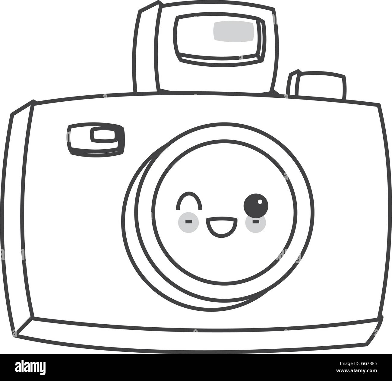 kawaii photographic camera icon Stock Vector Image & Art - Alamy